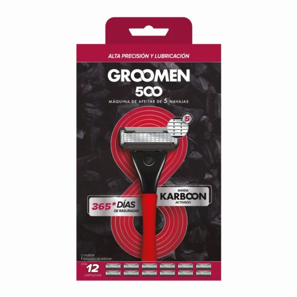 GROOMEN 600 + 1 CARTUCHO MAQUINA AFEITAR - Farmacia Trinity