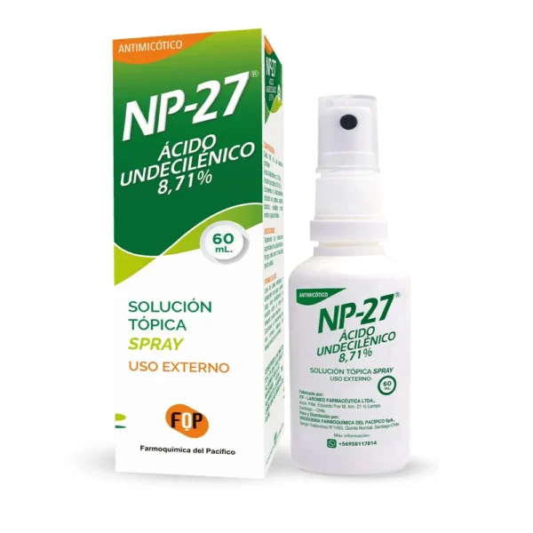 NP-27 SPRAY USO TOPICO 60ML (ACIDO UNDECILENICO) - Farmacia Trinity