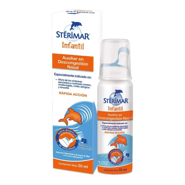 STERIMAR INFANTIL SOLUCION NASAL SPRAY X 50ML - Farmacia Trinity